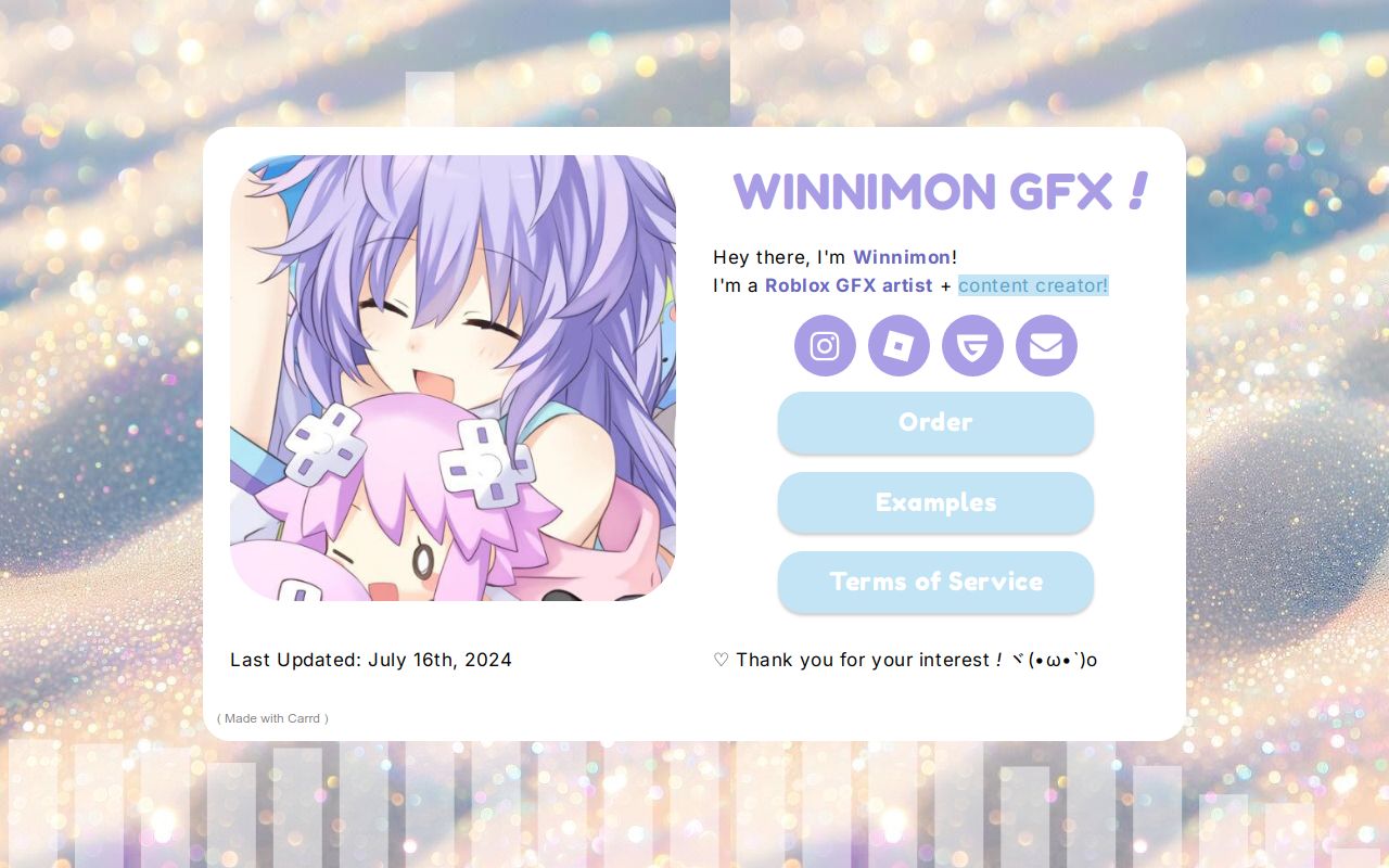Order from Winnimon!